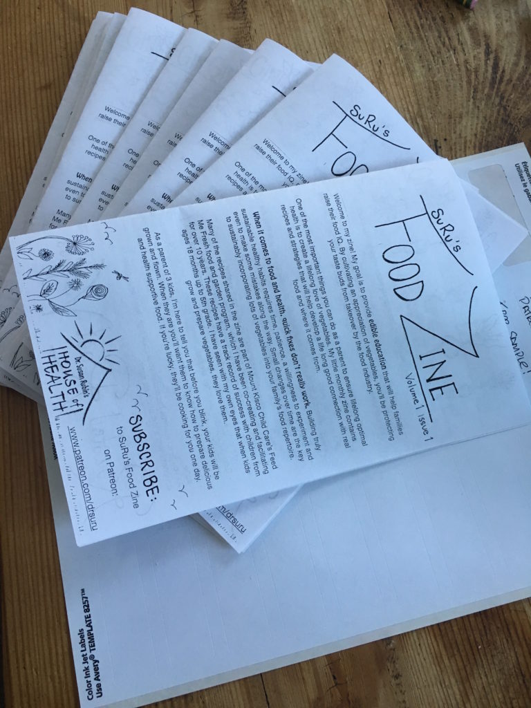 My New Food Zine | Dr. Susan Rubin